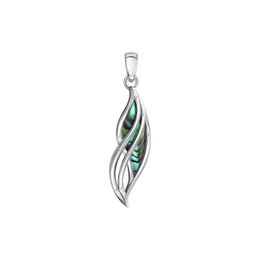 Vivance Kettenanhänger 925/- Sterling Silber rhodiniert Abalone, bunt