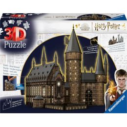 Ravensburger 3D-Puzzle Hogwarts Schloss - Die Große Halle - Night Edition, 540 Puzzleteile, Made in Europe; FSC® - schützt Wald - weltweit, bunt