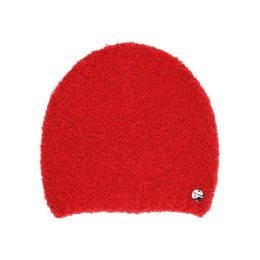 Tamaris Beanie mit Logo-Prägung, rot