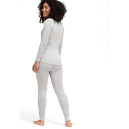 Maier Sports Shirt & Hose Lena Schnelltrocknende, atmungsaktive Funktionswäsche, grau|weiß