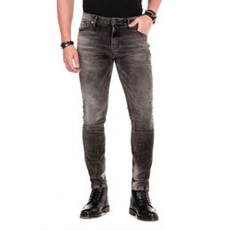 Cipo & Baxx Cipo & Baxx 5-Pocket-Jeans Cordhose in Slim Fit, schwarz