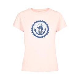 F4NT4STIC T-Shirt 'Knut und Jan Hamburg' Damen Gr&ouml;&szlig;e M blau / pink / wei&szlig;