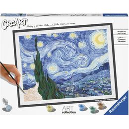 Malen nach Zahlen Ravensburger "CreArt, ART Collection, Starry Night (Van Gogh)" Malvorlagen bunt Kinder Malen Zubehör Made in Europe; FSC - schützt Wald weltweit