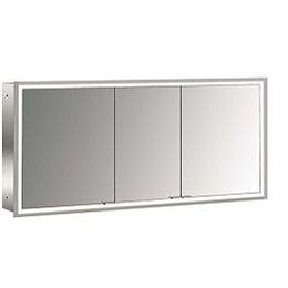 Emco prime Unterputz-Lichtspiegelschrank 949706297 1400x730mm, 3-türig, aluminium/spiegel