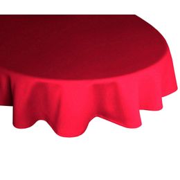 WIRTH Tischdecke Westport (1-tlg), Made in Germany, Jacquard Dekostoff, Blatt-Design, Pflegeleicht, rot