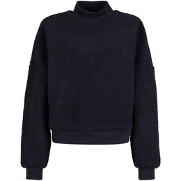 Urban Classics Ladies Sherpa Crewneck Sweatshirt schwarz in L
