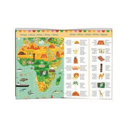 Djeco Geschichtenpuzzle AROUND THE WORLD mit Broschüre 200-teilig