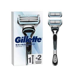 Gillette Skinguard Sensitive Razor Handle + 2 blades