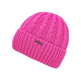 Chillouts Strickmütze Nayla Hat Mit Zopfmuster, rosa