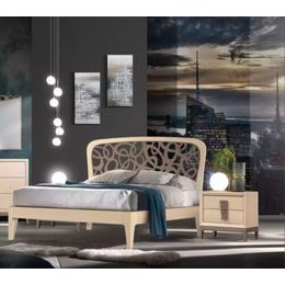JVmoebel Schlafzimmer-Set Schlafzimmer Set Bett 2x Nachttische Design Möbel neu 3tlg Modern