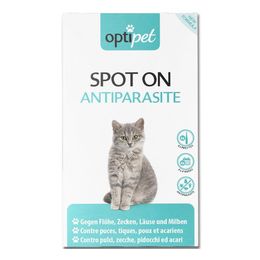 OptiPet Zeckenschutzmittel Spot on Katze Floh- Zecken Abwehr Insektenbekämpfung