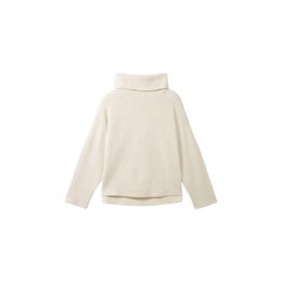 Tom Tailor Damen Rollkragenpullover, braun, Uni, Gr. M