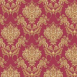 A.S. Création Rot gold Tapete edel | Rokoko Vliestapete mit Ornament ideal für Wohnzimmer und Esszimmer | Elegante Vlies Wandtapete mit Vinyl - 10,05 x 0,53 m