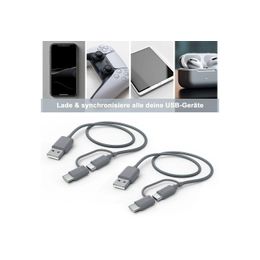 Hama 2in1 Mehrfach USB-Ladekabel USB-Kabel