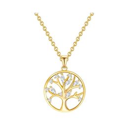 Rafaela Donata Silberkette Baum des Lebens gelbgold