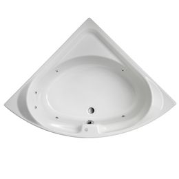 Ottofond Eckwanne 'Laguna' mit Whirlpoolsystem Typ 1, 136 x 136 x 43 cm