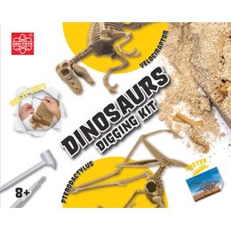 edu-toys Experimentierkasten Ausgrabungsset Doppelpack Dinosaurier 2in1