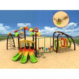 JVmoebel Spielturm Outdoor Spielplatz für Kinder mit Rutschen und Hindernissen