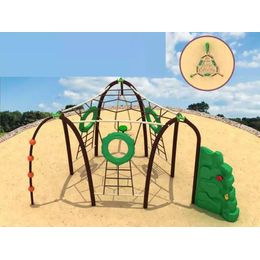 JVmoebel Spielturm Kletterturm Unterhaltung Outdoor Spielplatz Klettergerüste für Kinder