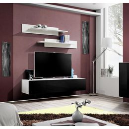 JVmoebel Wohnwand Wohnzimmermöbel Wandregale Luxus TV Ständer Lowboard Möbel Design