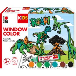 Marabu Fenstersticker Window Color-Set Dinosaurier