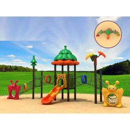 JVmoebel Spielturm für Kinder mit Rutschen Outdoor Unterhaltung Kinder Spielplätze