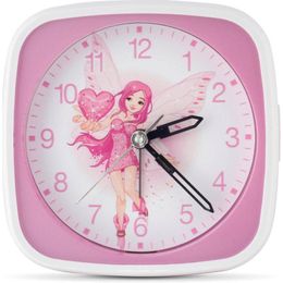 EUROTIME Kinderwecker Feenwecker, 27030-22 mit Feenmotiv, ideal auch als Geschenk, rosa