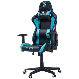 ELITE Gaming Gaming-Stuhl Ergonomischer Bürostuhl Destiny inkl. Rücken- & Nackenkissen (Drehstuhl mit 2D-Armstützen