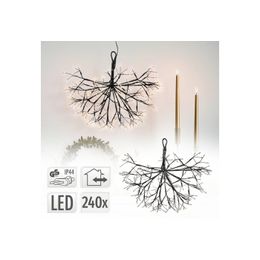 ECD Germany Weihnachtsfigur LED-Dekoleuchte Mistelzweig Beleuchtete Zweige Lichterzweige