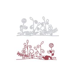 Stanzenshop.de Motivschablone Stanzschablone: Blumen mit Schnecken