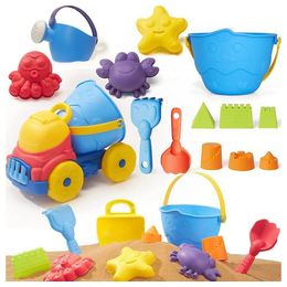 Zeaicos Sandform-Set Sandspielzeug Set Kinder Sandkasten Spielzeug mit Eimer