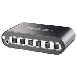 SpeaKa Professional SpeaKa Professional 4x2 Port Toslink-Matrix-Switch mit Fernbedienung Netzwerk-Adapter