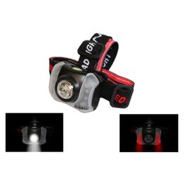 Delphin.sk LED Stirnlampe POLAR_X LED Stirnlampe Kopflampe 5 Weiß 4 Rot LEDs Headlamp Headlight