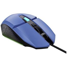 Trust GXT109B FELOX Gaming-Maus Kabelgebunden Optisch Blau 6 Tasten 6400 dpi Beleuchtet