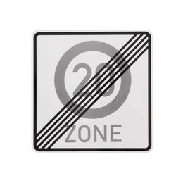 BauSupermarkt24 Metallschild ORIGINAL Verkehrsschild Nr. 274.2-20 Ende 20 Zone Straßenschild