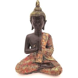 G. Wurm Dekofigur Buddha Figur betend sitzend