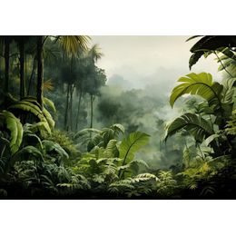Wallarena Fototapete Dschungel Wald Tropenwald Vlies Tapete Schlafzimmer Wandtapete