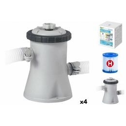 Intex Kartuschen-Filterpumpe Aufbereitungsanlage für Schwimmbad Intex Krystal Clear 30 W 1250 lh