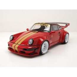 Solido Modellauto Porsche 964 RWB Bodykit 2021 rot Modellauto 1:18 Solido