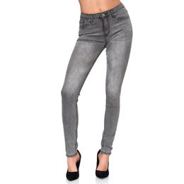 Elara Skinny-fit-Jeans Elara Damen Stretch Hose Skinny Jeans Elastisch (1-tlg)