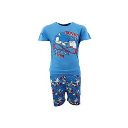 Sonic SEGA Schlafanzug Sonic the Hedgehog Jungen Kinder Pyjama Gr. 98 bis 128