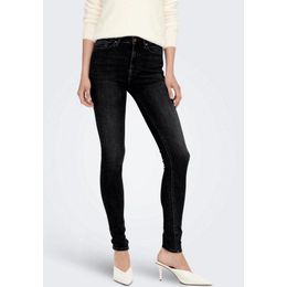 Only Skinny-fit-Jeans ONLPAOLA HW SK DNM TAI, schwarz