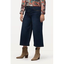 Ulla Popken Regular-fit-Jeans Jeans-Culotte Mary weites Bein Komfortbund