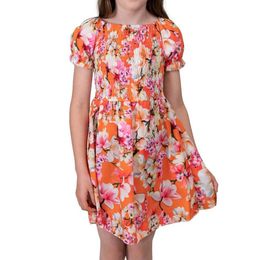 KMISSO Sommerkleid Mädchen Kleid smoked Oberteil Puffärmel 30382 (1-tlg) bequem zu tragen