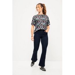 Studio Untold Regular-fit-Jeans Schlag-Jeans 4-Pocket Ziernähte Buttonfly