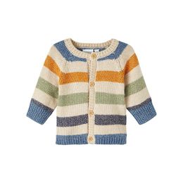 name it - Strickjacke NBMOTAL STRIPES in peyote melange, Gr.56