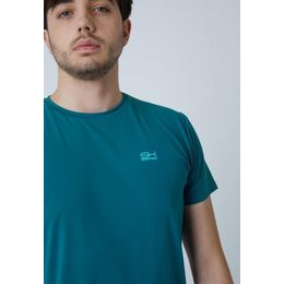 SPORTKIND Funktionsshirt Tennis T-Shirt Rundhals Herren & Jungen petrol grün