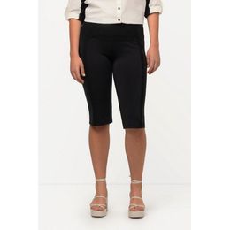 Ulla Popken Radlerhose Radlerhose Mesh-Einsätze Slim Stretch