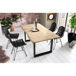 Sit Esstisch Tops&Tables, beige|schwarz