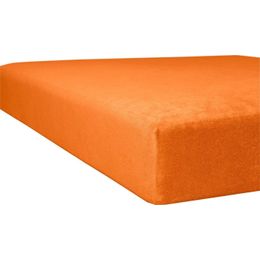 Massageliegenbezug Flausch-Frottee, kneer, Frottee, Gummizug: rundum, (1 Stück), flauschig weich, orange